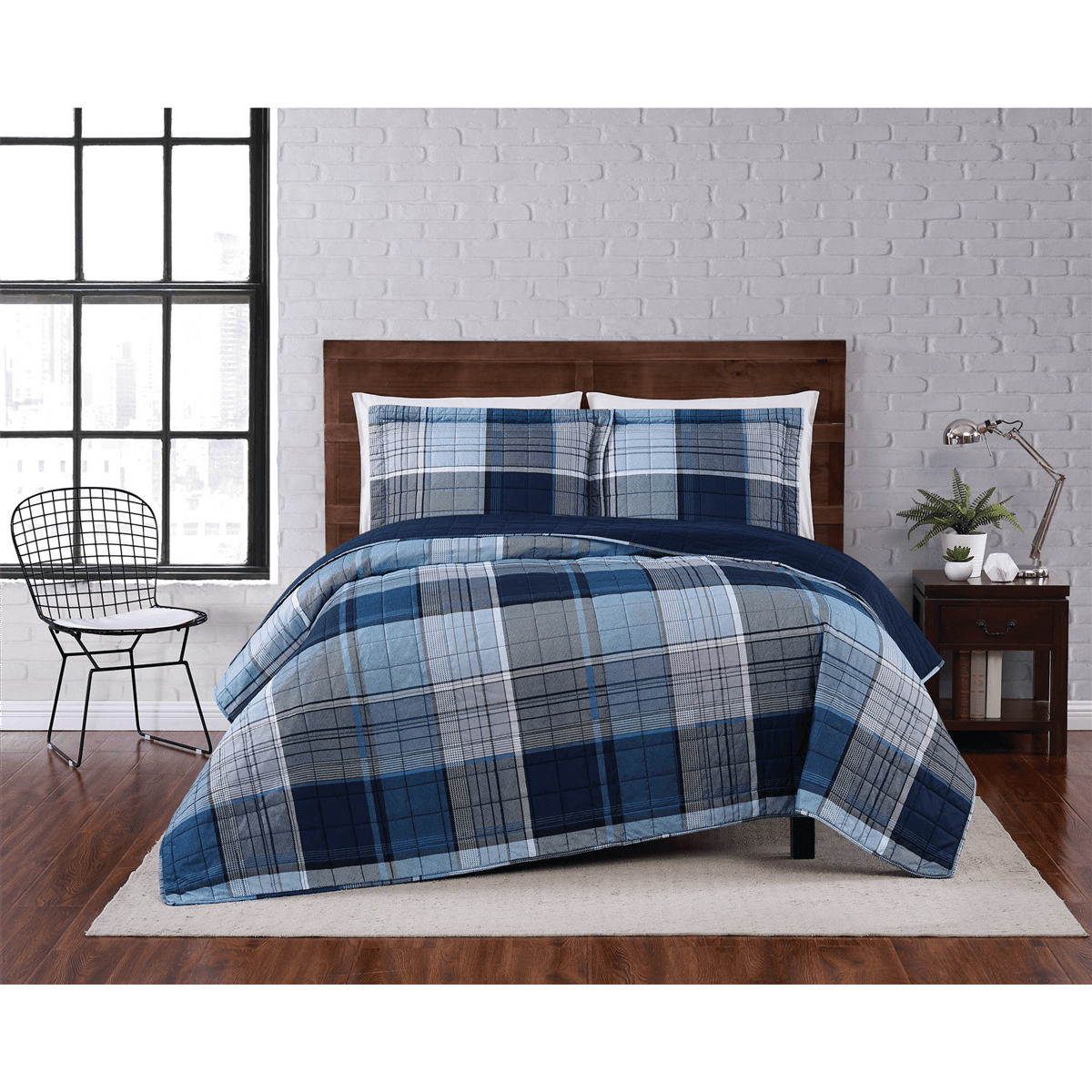 Truly Soft Trey Plaid Quilt Sets