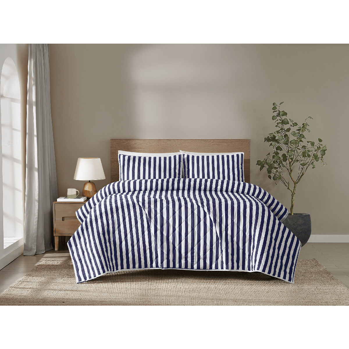 Brooklyn Loom Levi Stripe 3pc. Quilt Set