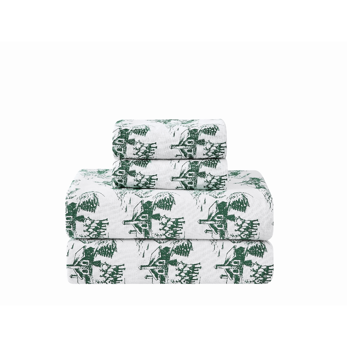 Click here for Truly Soft Festive Cottage Toile Flannel Sheet Set prices
