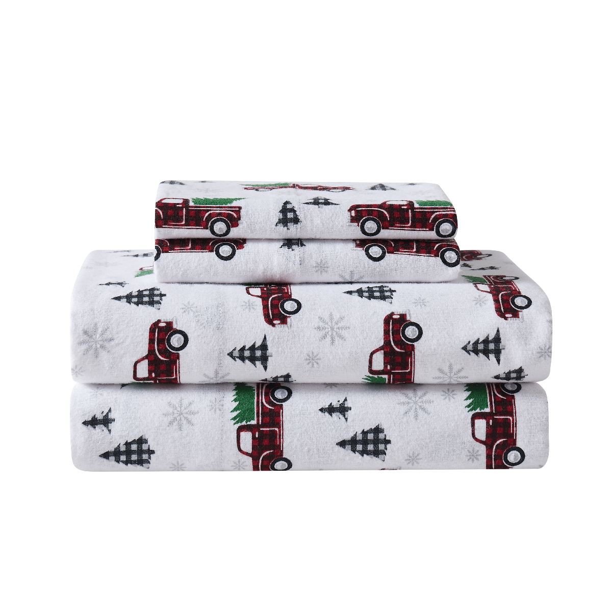 Click here for Truly Soft Holiday Truck Flannel Sheet Set prices