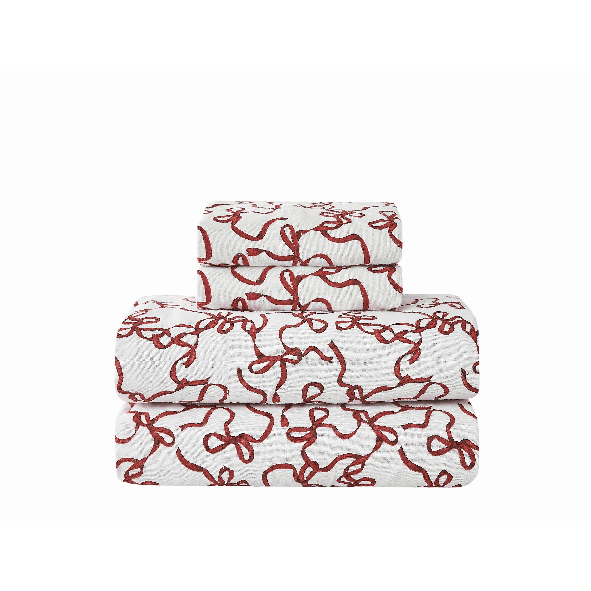 Truly Soft Ribbon and Bows Flannel Sheet Set
