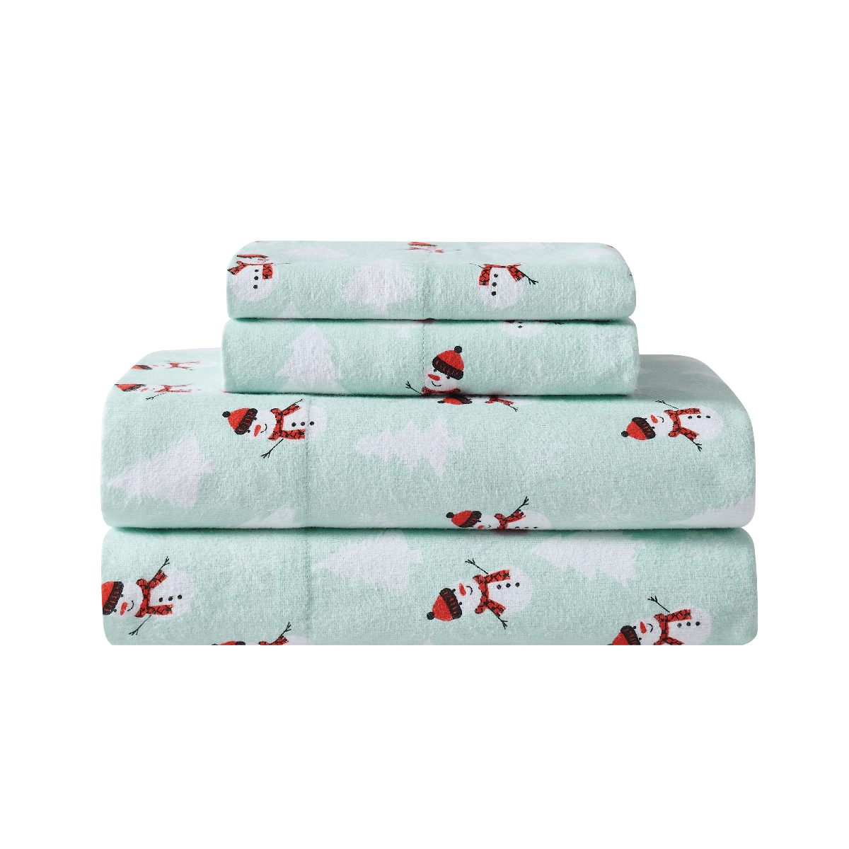 Click here for Truly Soft Snowman Wonderland Flannel Sheet Set prices