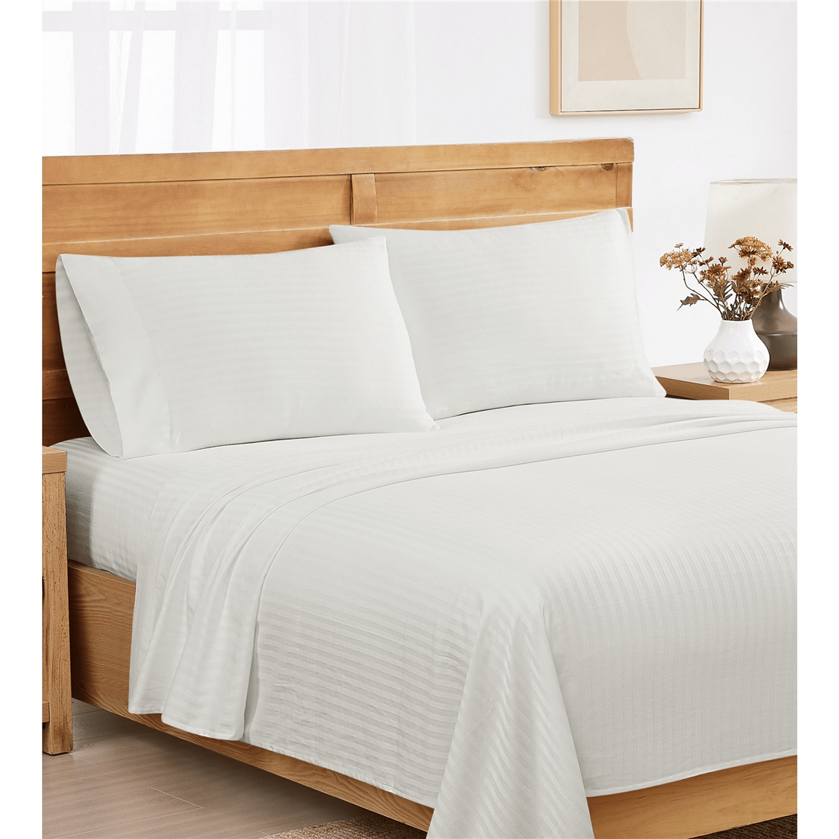 Click here for Royal Velvet Signature Dobby Stripe 4pc. Sheet Set prices
