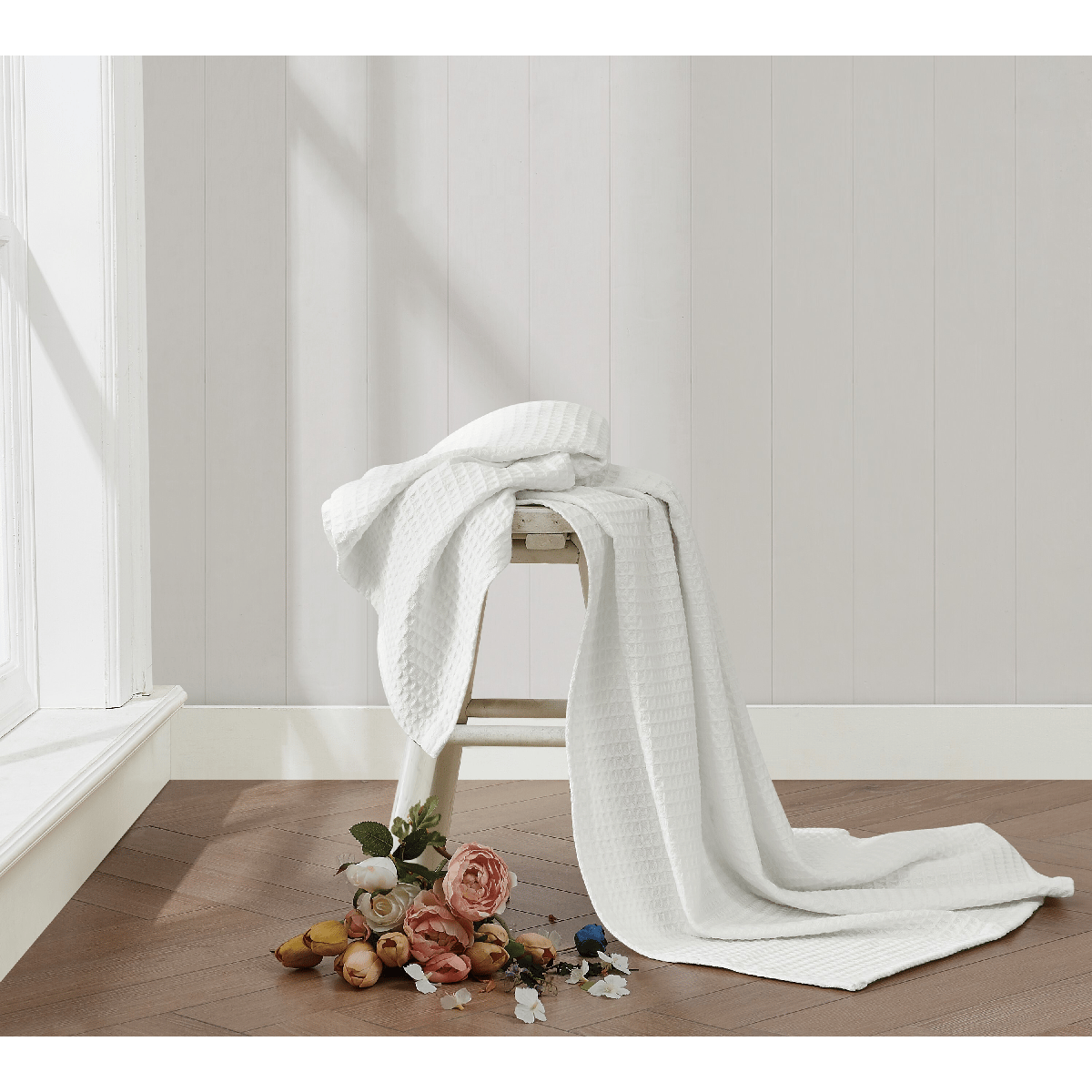 Click here for The Farmhouse by Rachel Ashwell Cotton Waffle Thro... prices