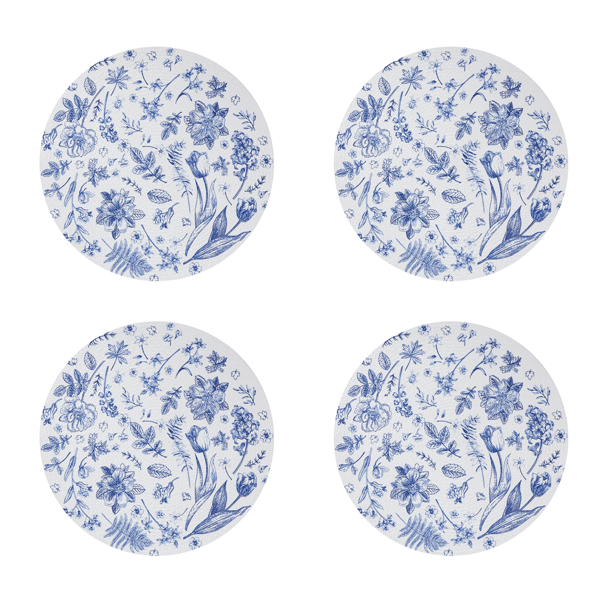 Click here for Avanti Ashford Woven Braided Round Placemats - Set... prices