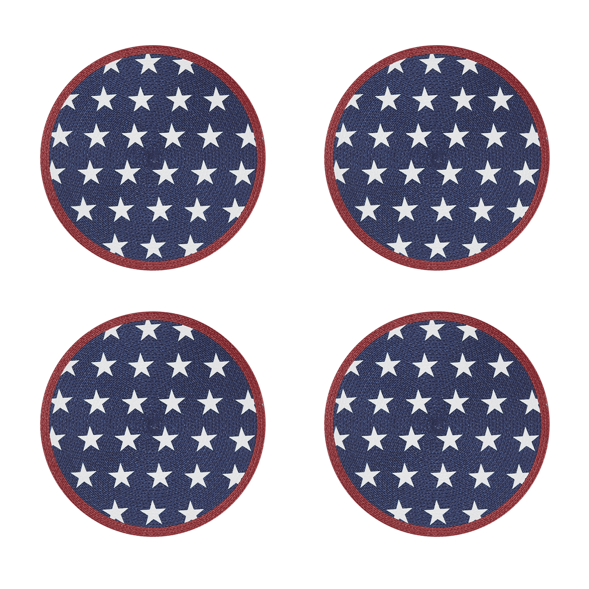 Click here for Avanti Liberty Woven Braided Round Placemates - Se... prices