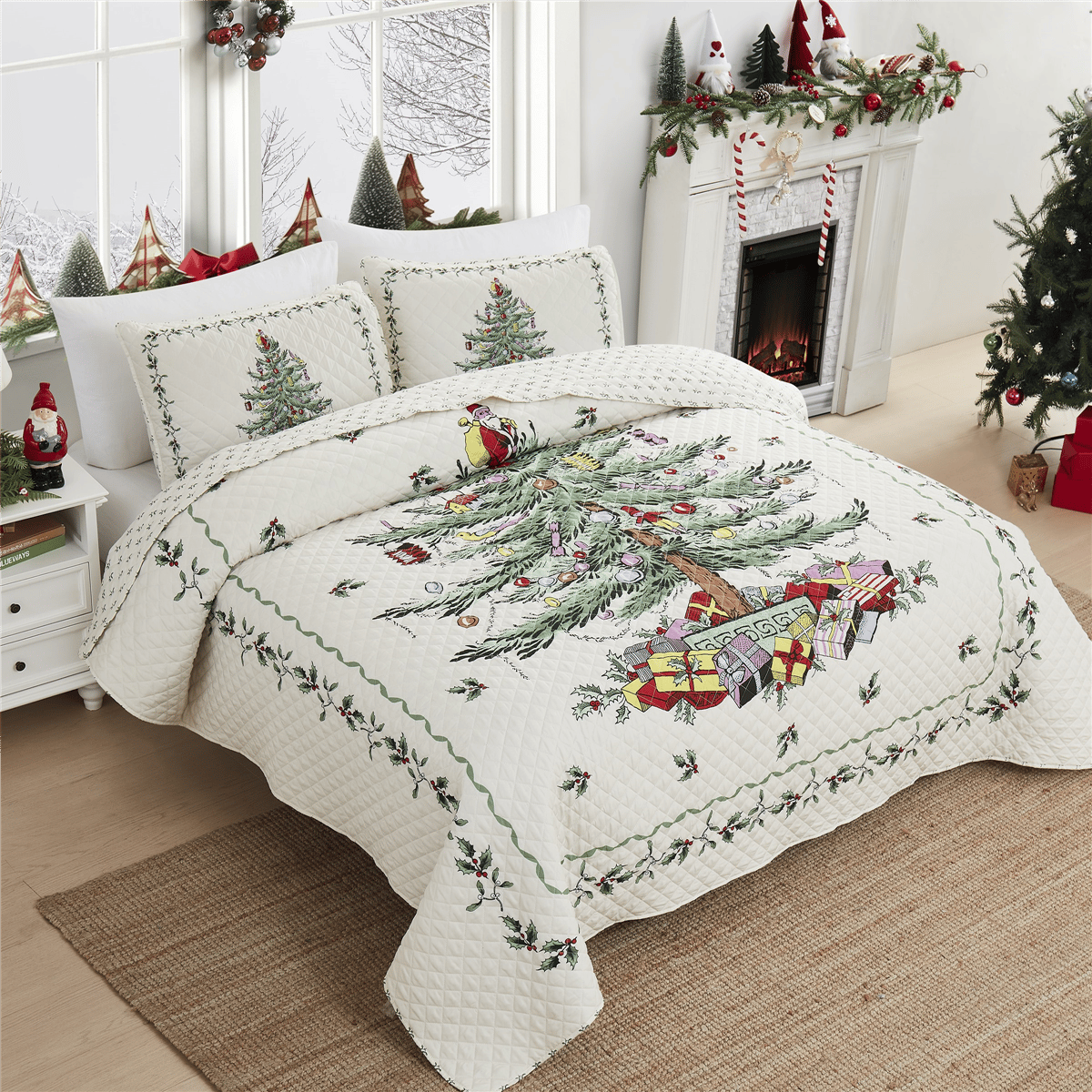 Click here for Spode(R) Christmas Tree 3pc. Reversible Quilt Set prices
