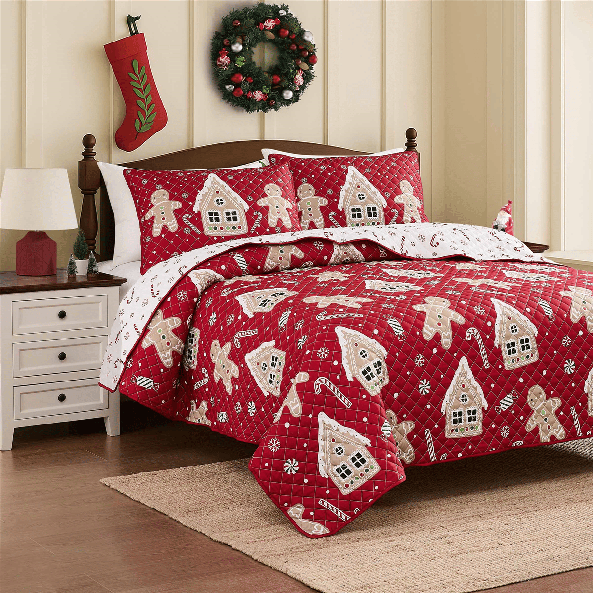 Click here for Avanti Holiday Lane 3pc. Reversible Quilt Set prices