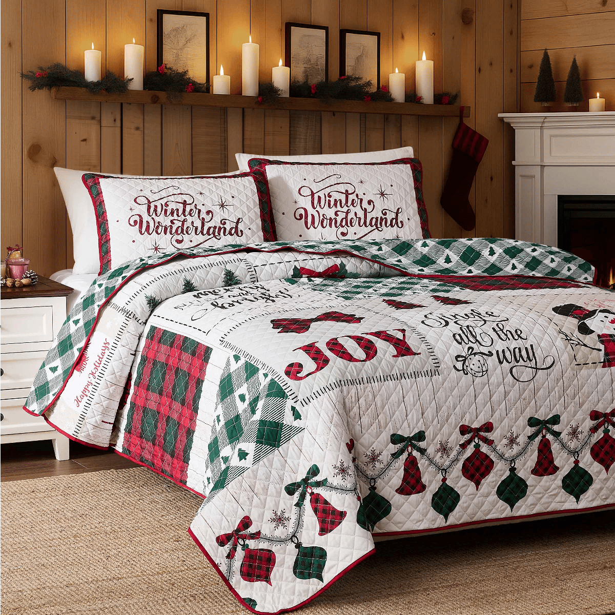 Click here for Avanti Patchwork Plaid 3pc. Reversible Quilt Set prices