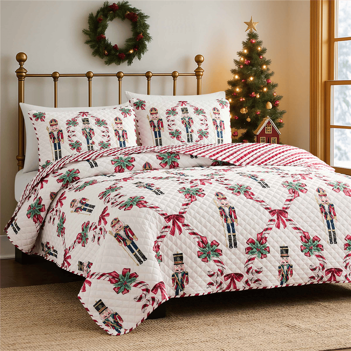 Click here for Avanti Nutcracker March 3pc. Reversible Quilt Set prices