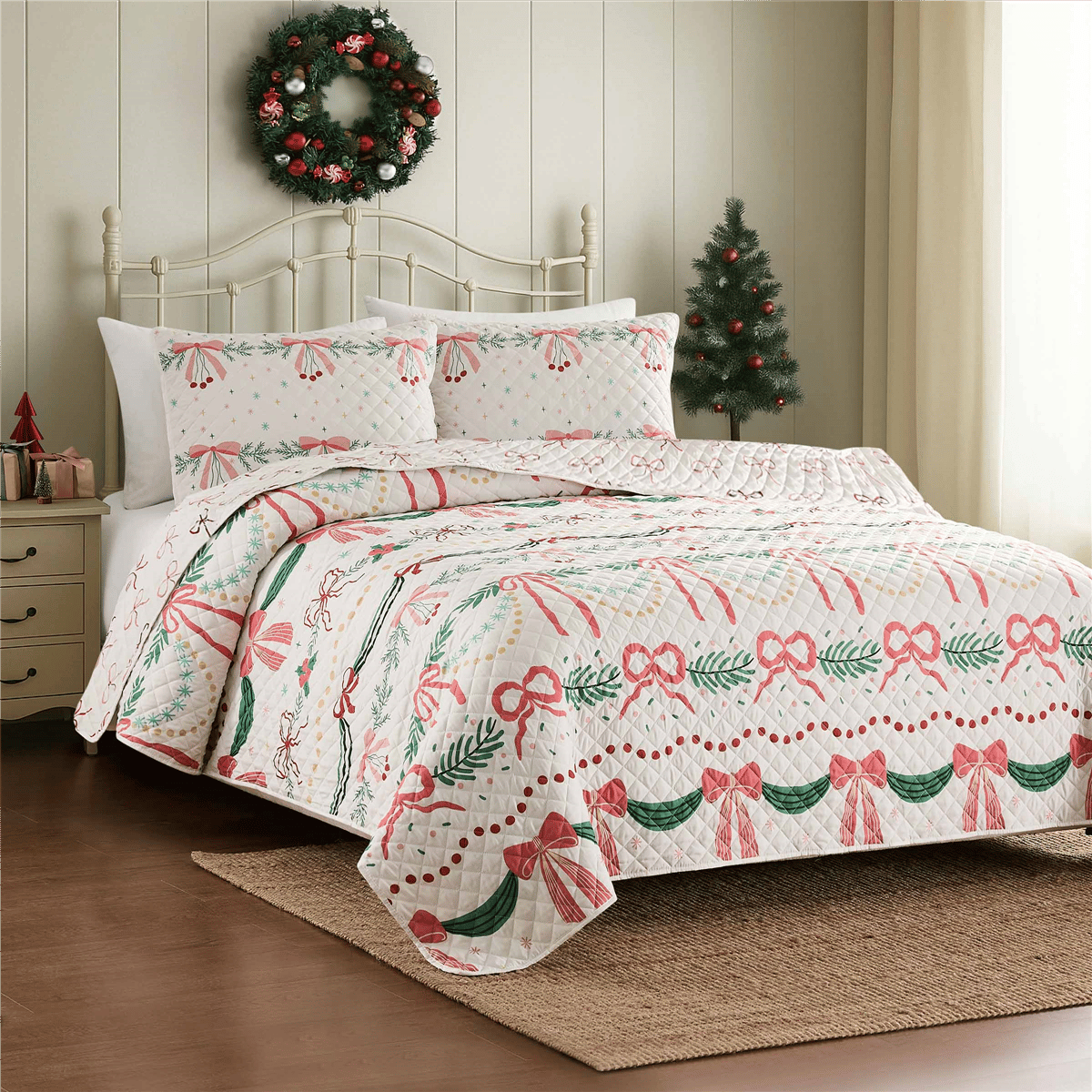 Click here for Avanti Bows & Branches 3pc. Reversible Quilt Set prices