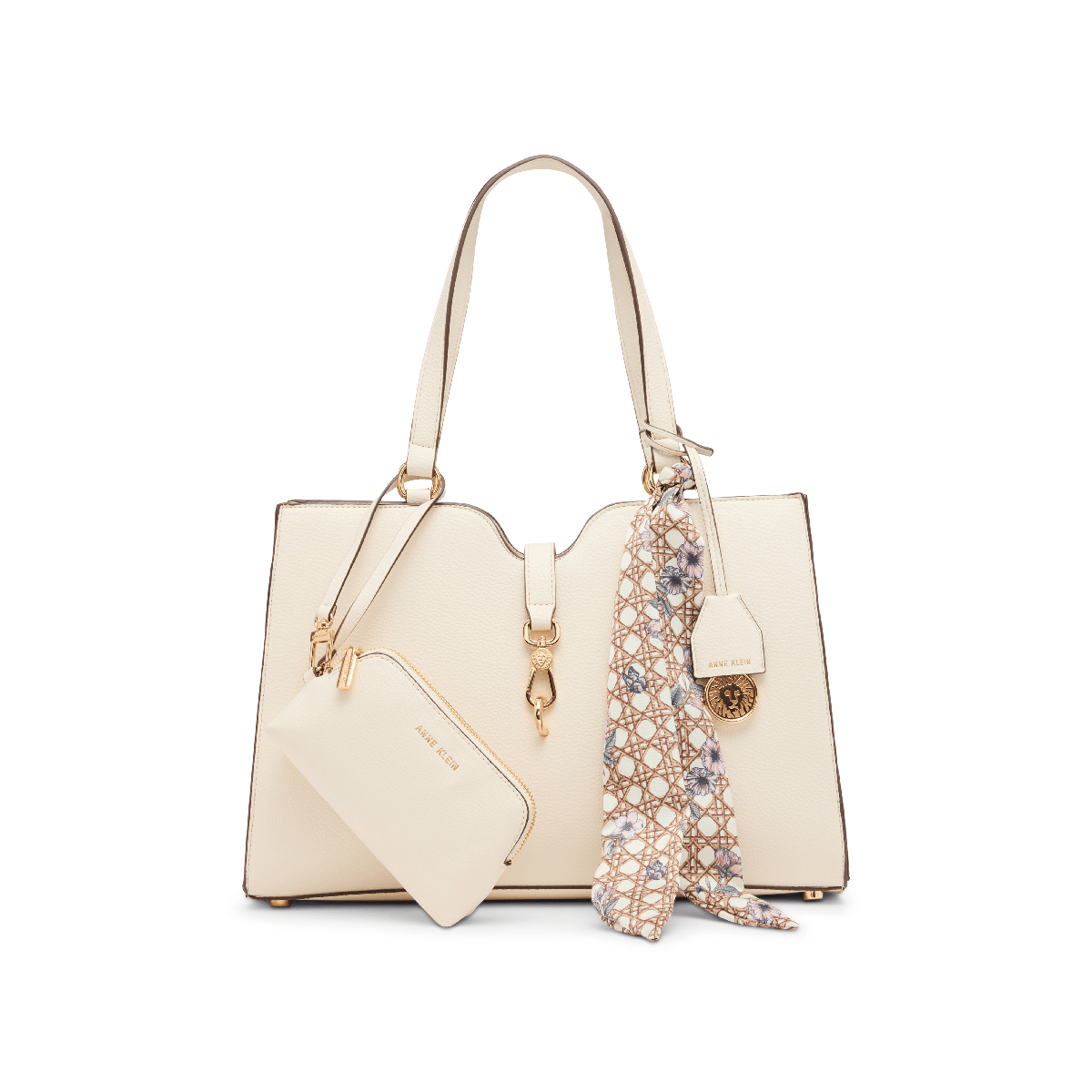 Click here for Anne Klein Large Pebble East West Tote with Scarf... prices