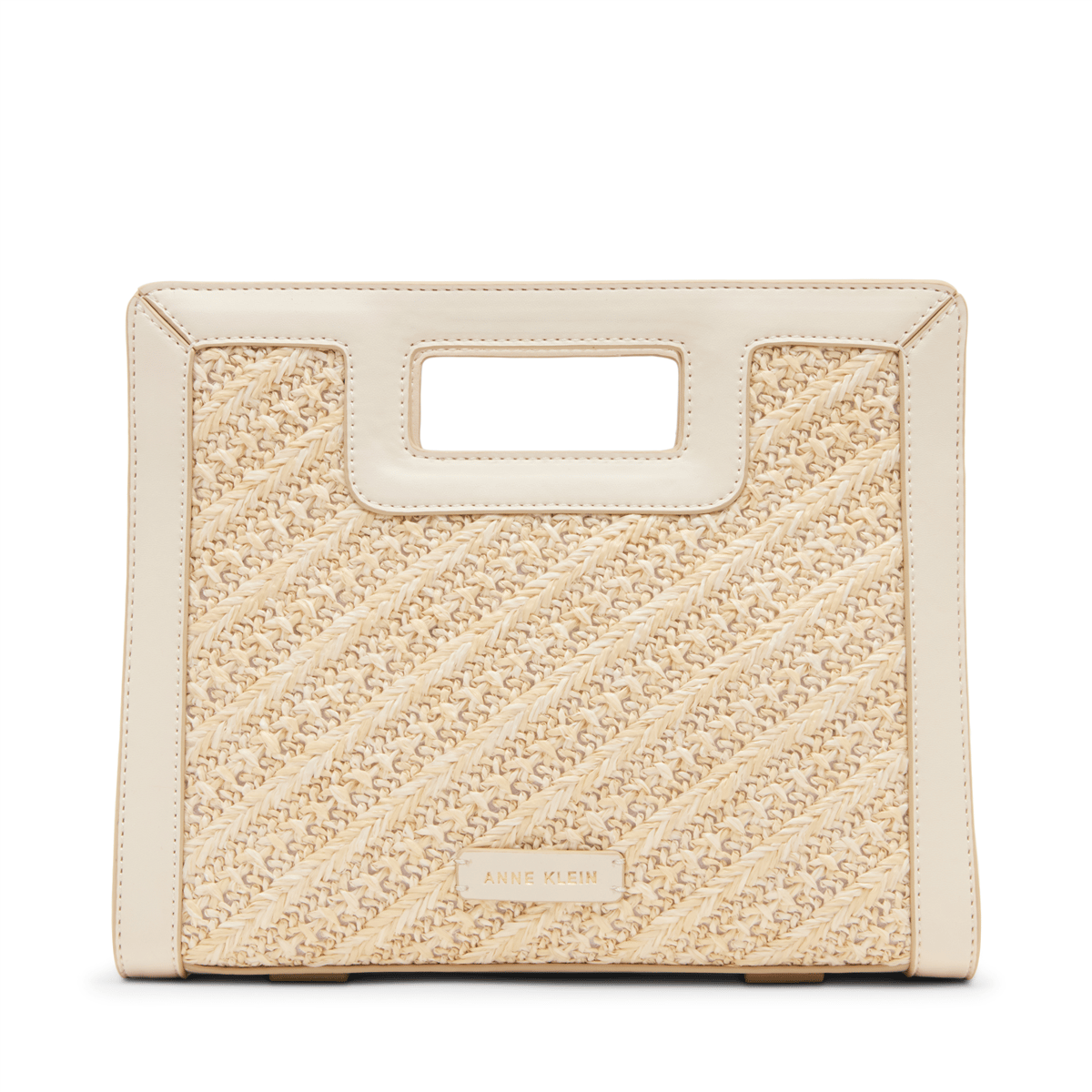 Click here for Anne Klein Straw Cut Out Handle Satchel prices