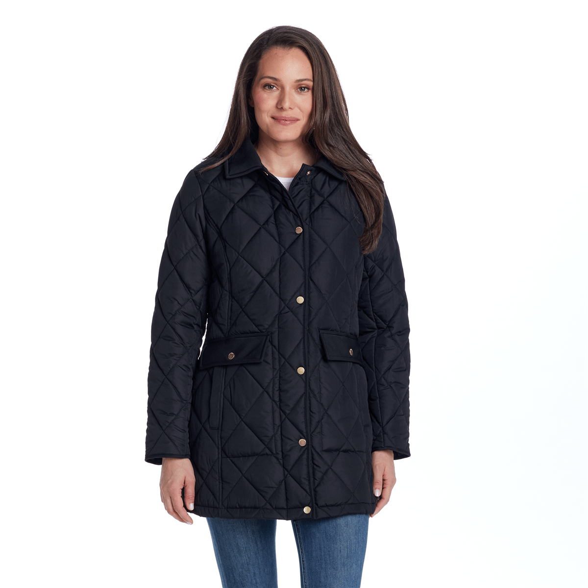 Click here for Womens Weatherproof Long Quilted Barn Jacket prices