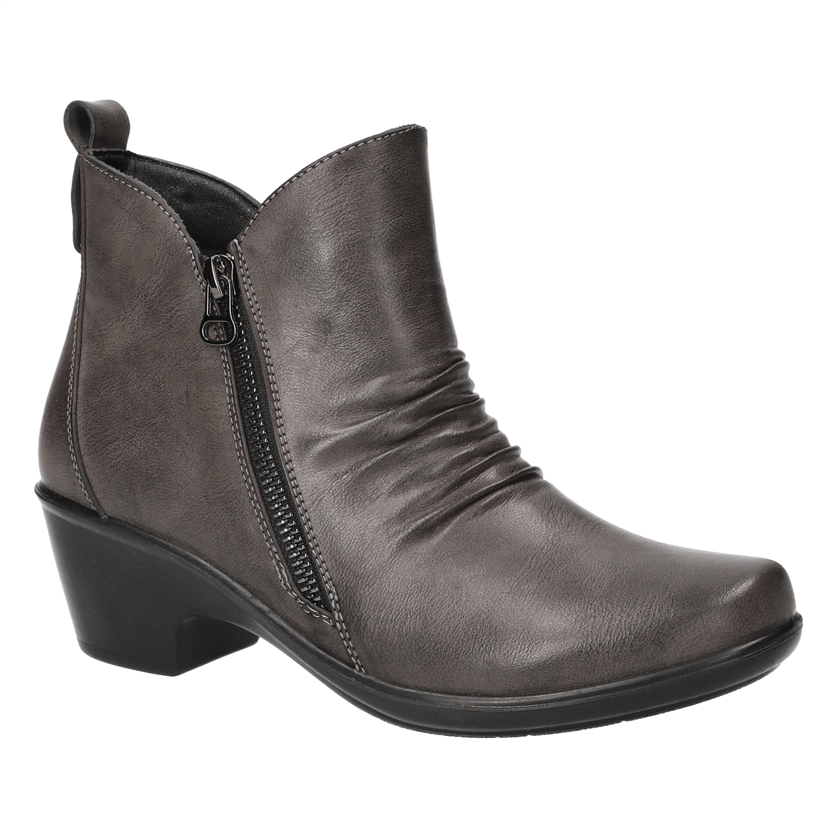 Click here for Easy Street Womens Jeanie Ankle Zipper Boots - Bla... prices