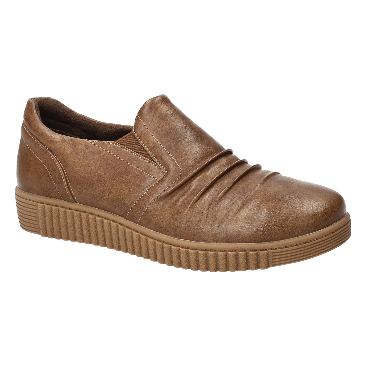 Easy Street Womens Kipper Comfort Flats - Tan