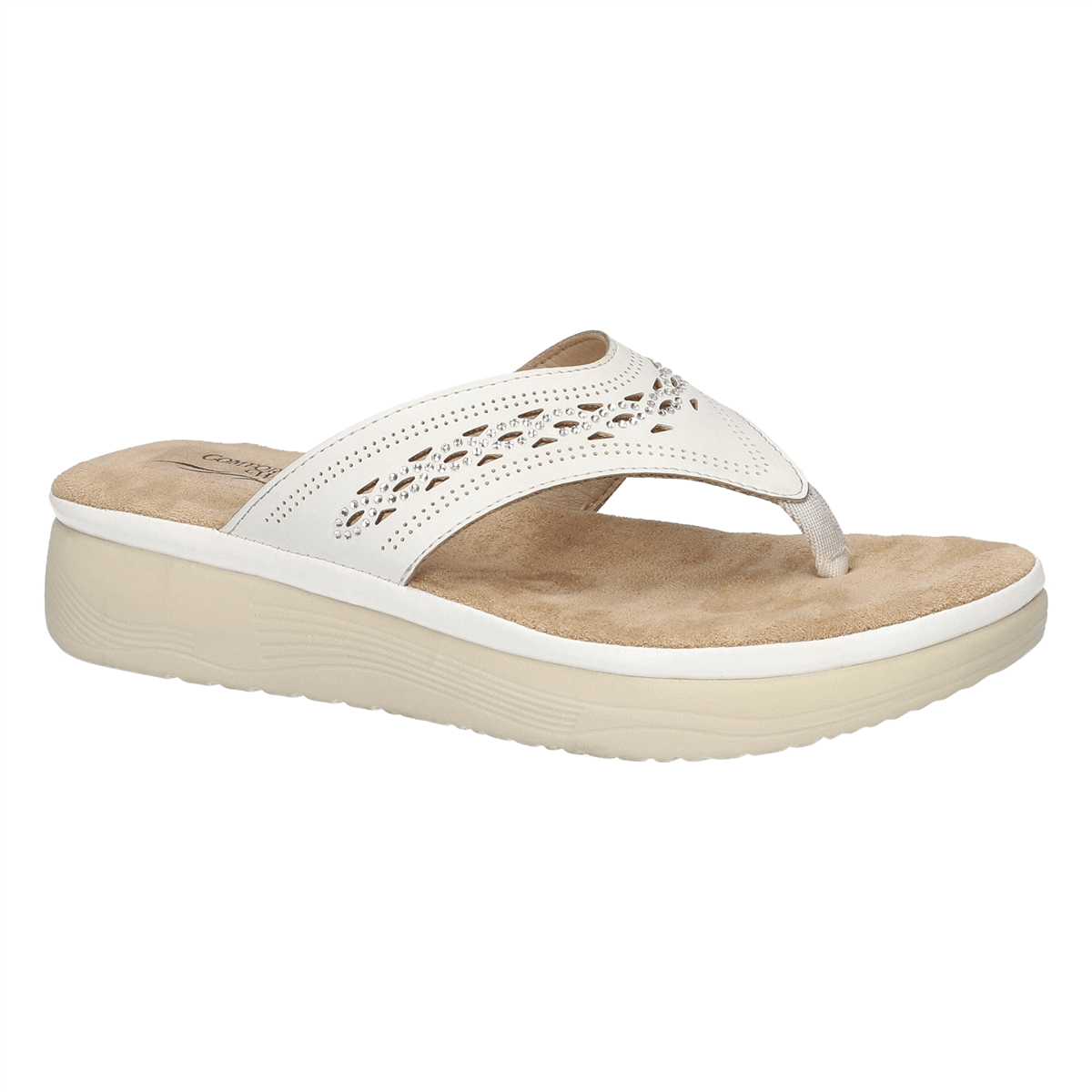 Click here for Womens Easy Street Sonny Platform Thong Sandals prices