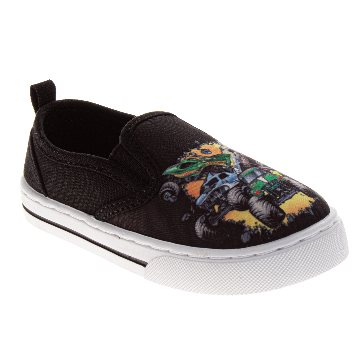 Click here for Little Boys Monster Jam Monster Truck Slip-On Canv... prices