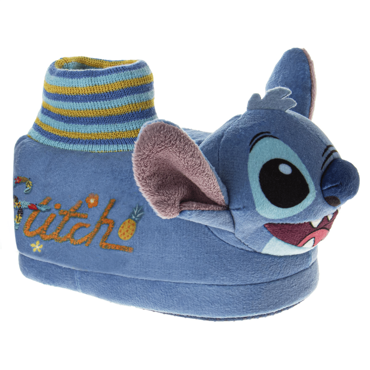 Disney Toddler Girls Stitch 3D Design Dual Sizes Slippers - Purple