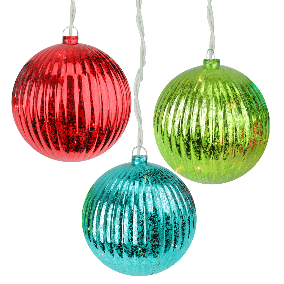 Click here for PENN 3pc. Multi-Color Mercury Glass Ball Christmas... prices