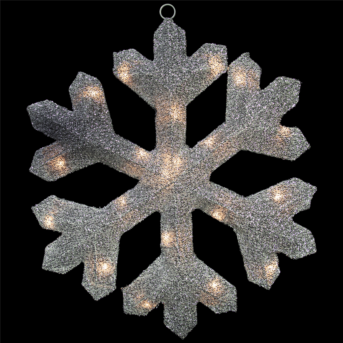 Click here for Northlight Lighted Tinsel Snowflake Christmas Wind... prices