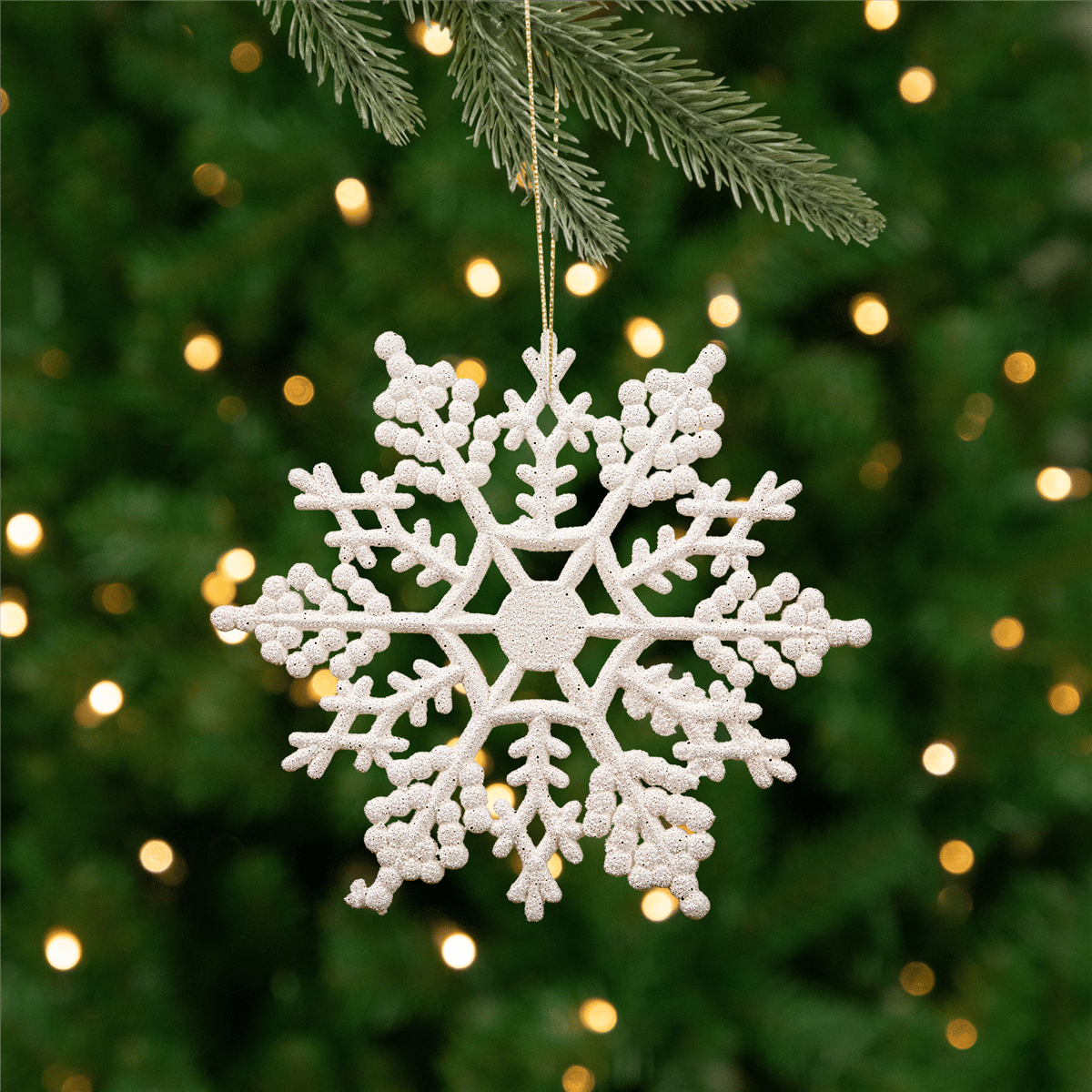 Click here for Northlight 24ct. Glitter White Snowflake Christmas... prices