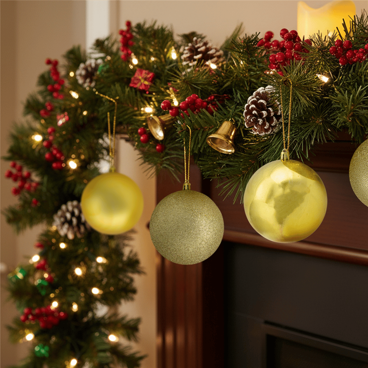 Click here for Northlight 12ct Gold Shatterproof 4-Finish Christm... prices