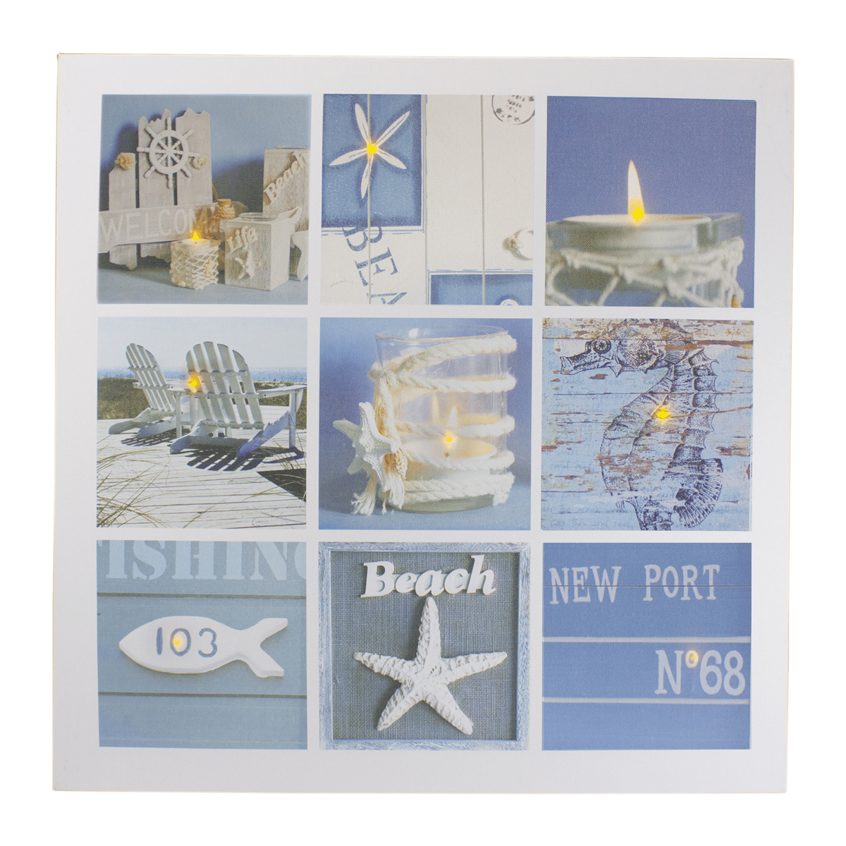 Click here for Northlight LED Summer Fun Beach Life Canvas Wall A... prices