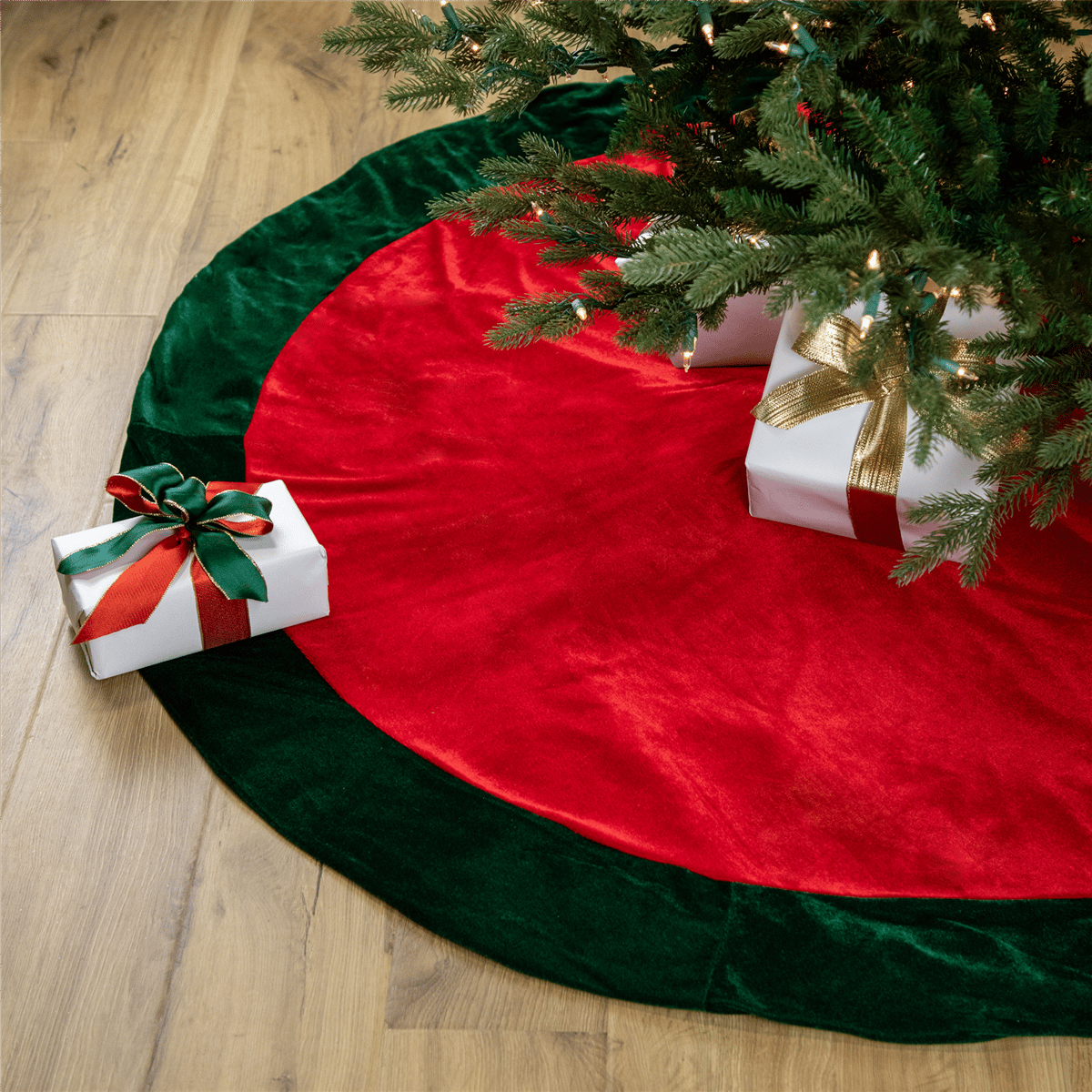 Click here for Northlight 60in. Red Traditional Christmas Tree Sk... prices