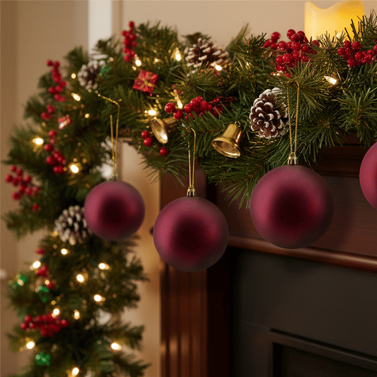 Click here for Northlight 12ct. Burgundy Red Matte Christmas Ball... prices