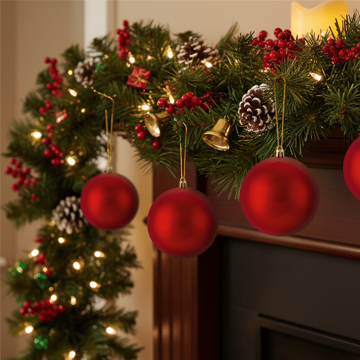 Click here for Northlight 12ct. Red Hot Shatterproof Christmas Ba... prices