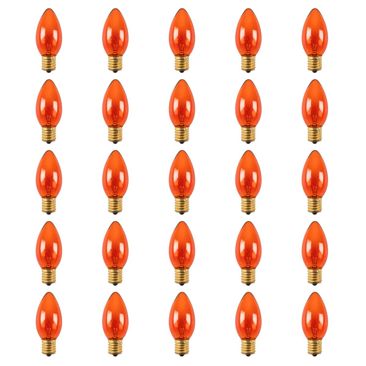 Click here for Northlight 25pc. C9 Orange Christmas Replacement B... prices