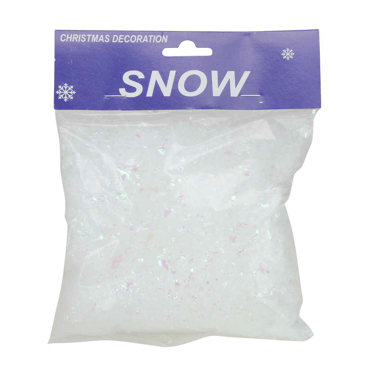 Northlight White Iridescent Artificial Powder Snow Twinkle Flakes for Christmas Decorating 2 oz. - White