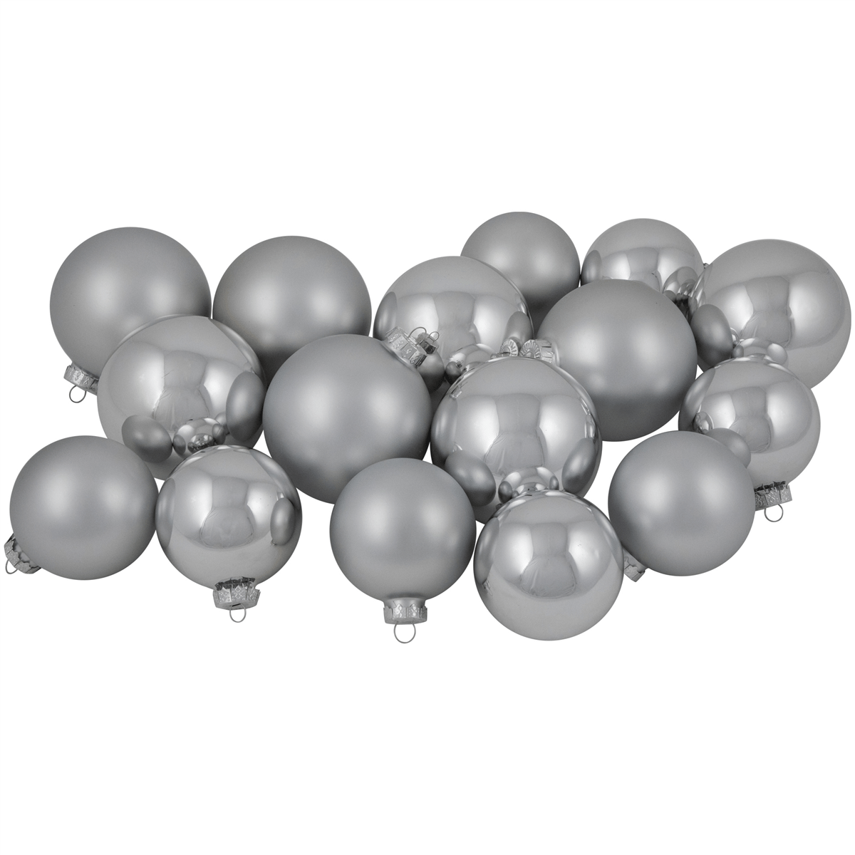 Click here for Northlight 72ct. 2-Finish Christmas Glass Ball Orn... prices