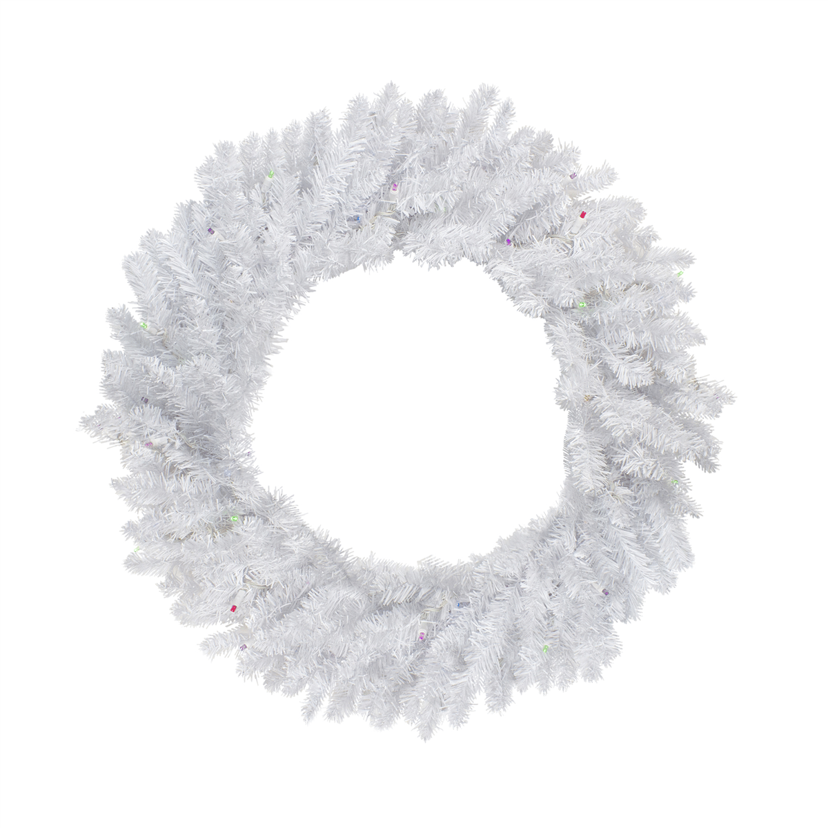 Northlight Snow White Pre-Lit Wreath  One Size  White