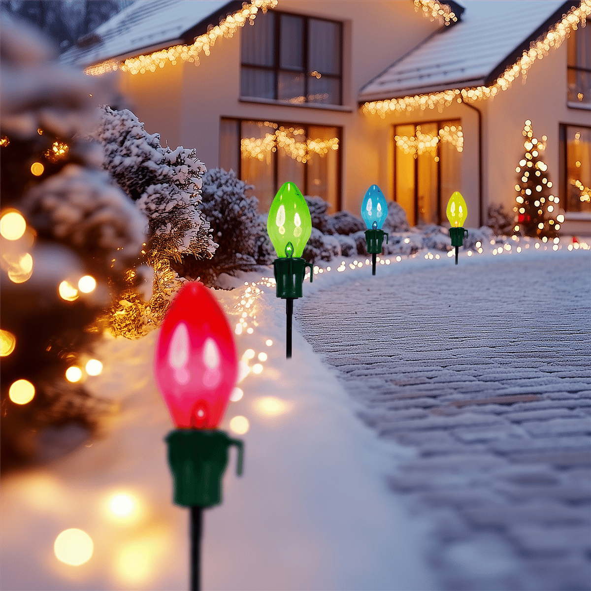 Click here for Northlight Jumbo C7 Bulb Outdoor Pathway Markers -... prices