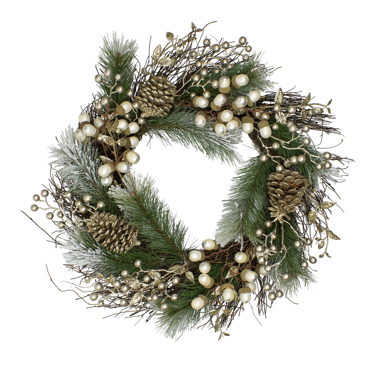 Click here for Northlight Acorn & Pinecone Flocked Pine Christmas... prices