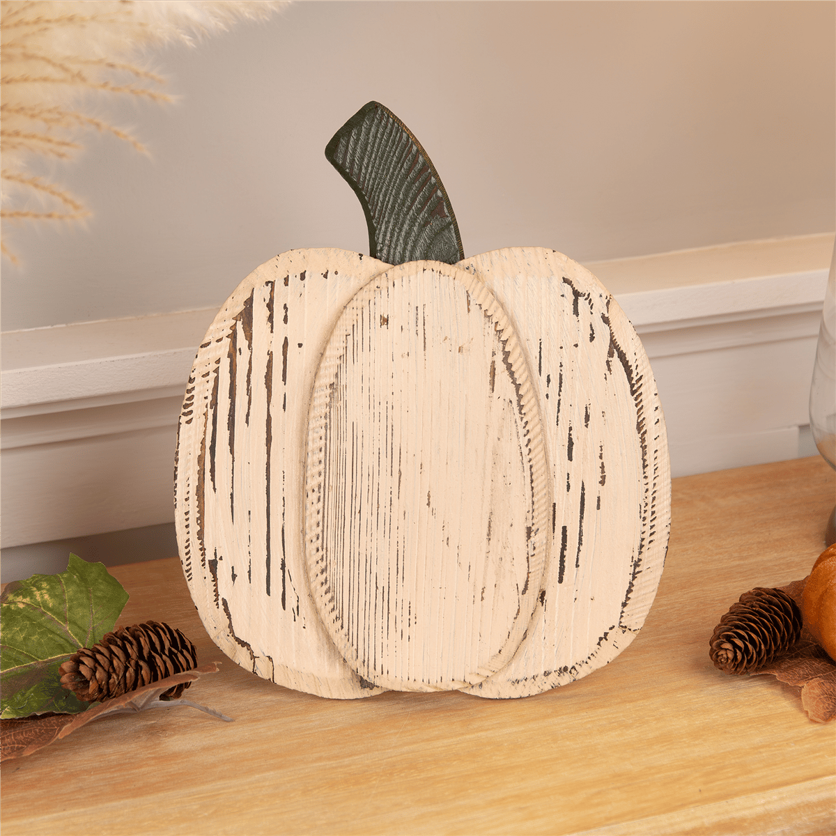 Click here for Northlight Small Wooden Fall Harvest Pumpkin with... prices