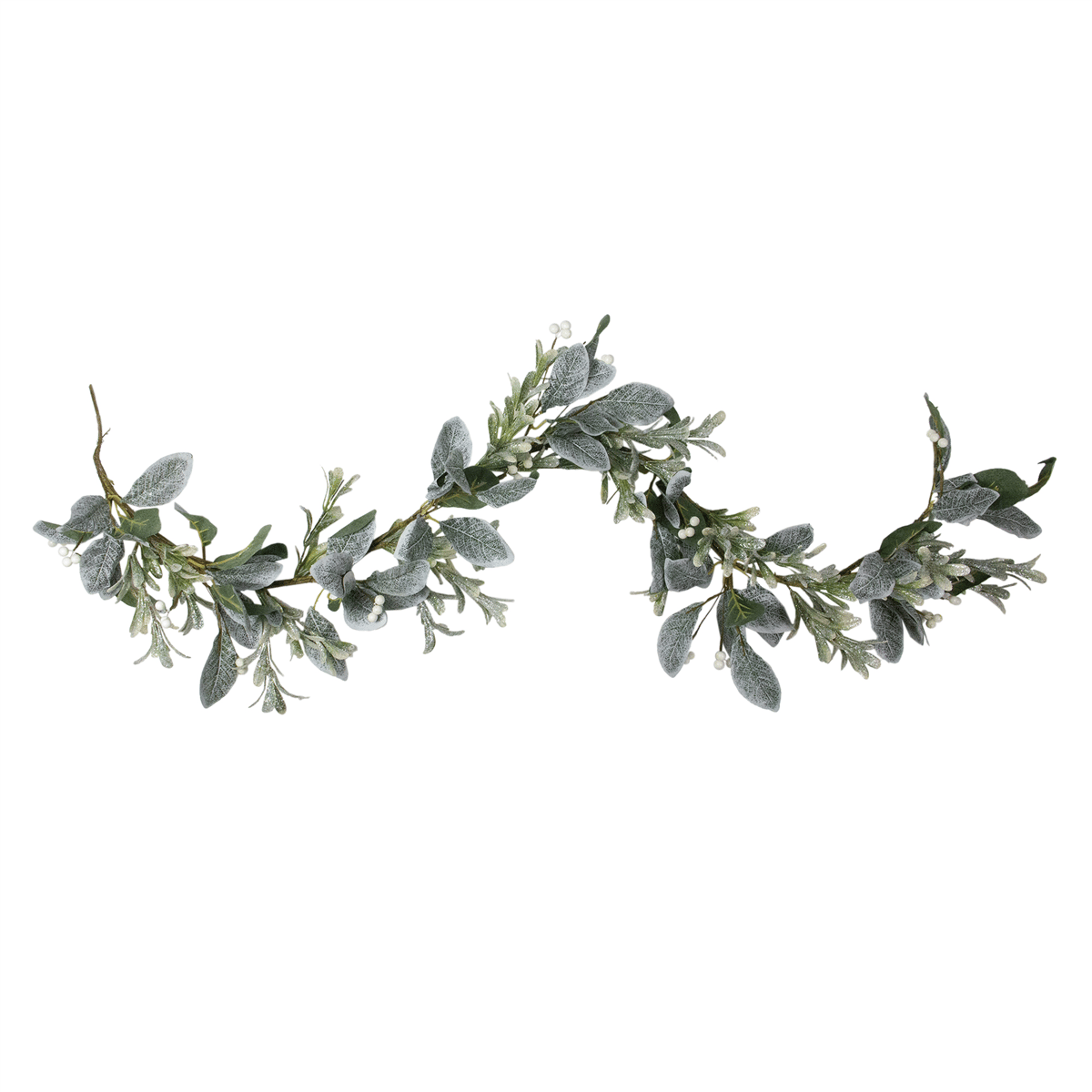 Click here for Northlight 5ft. Iced Leaves & Winter Berries Chris... prices