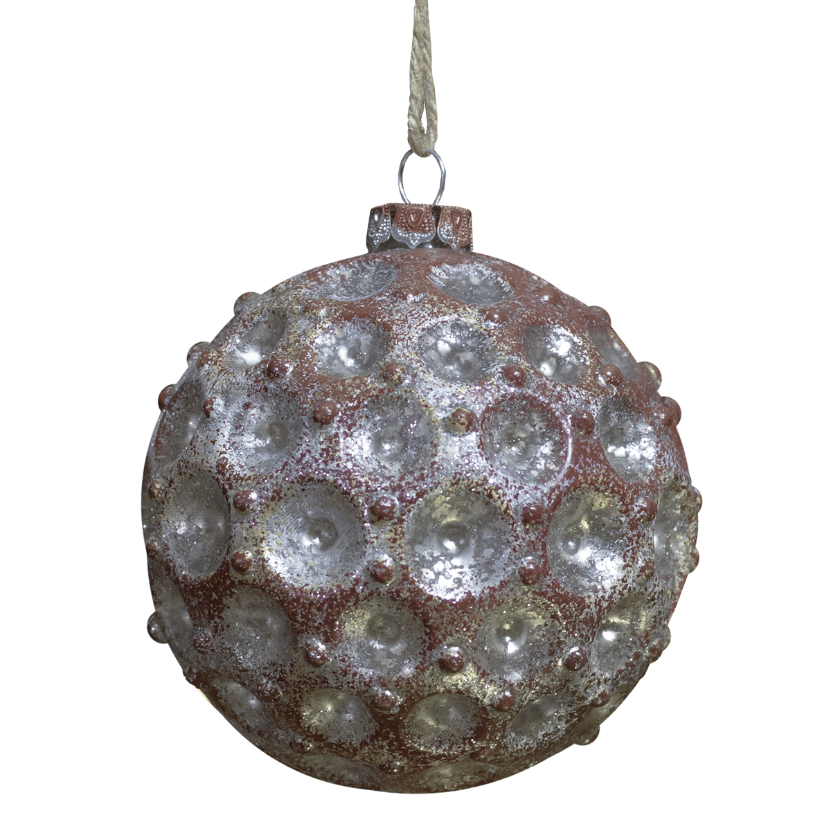 Click here for Northlight Silver Textured Glass Christmas Ball Or... prices