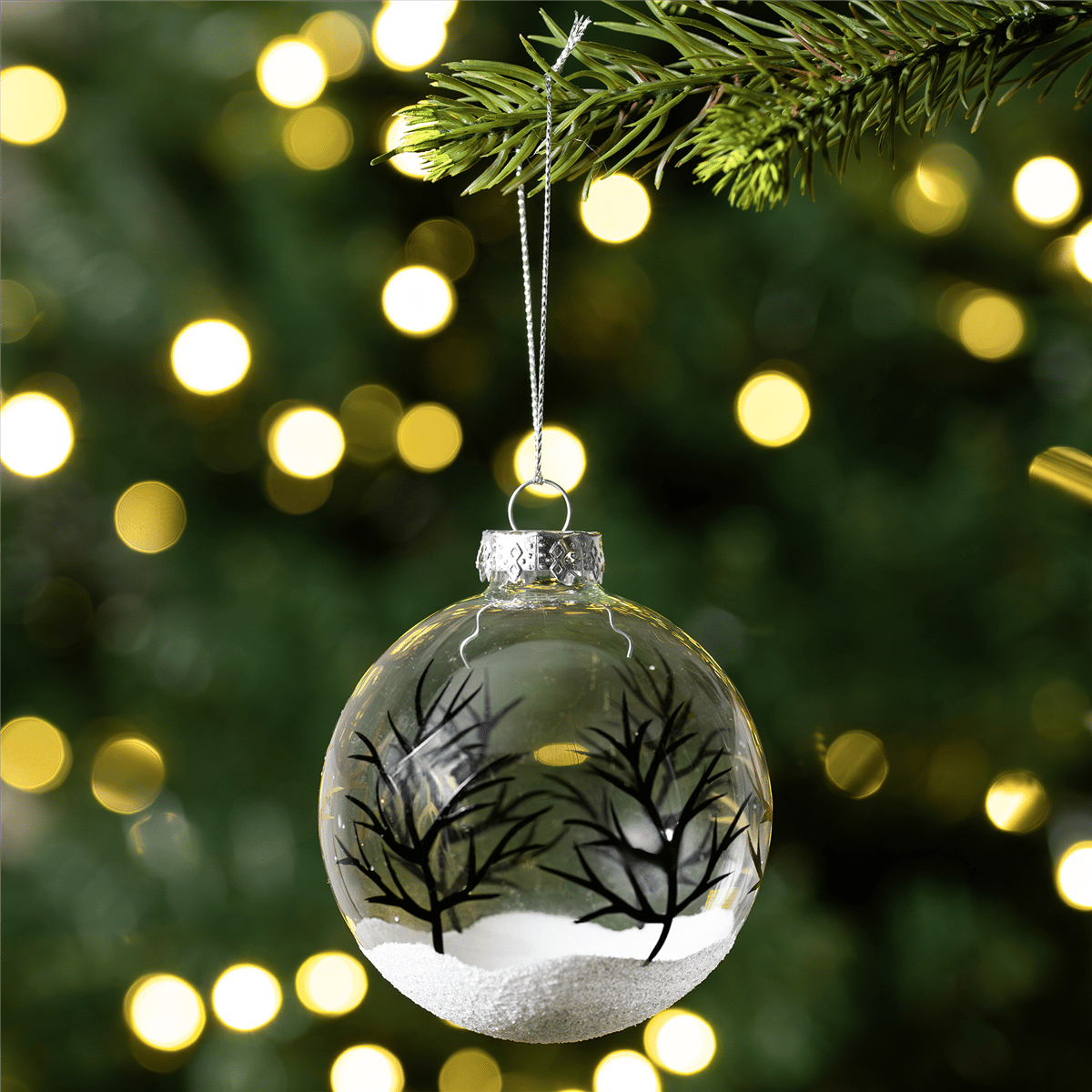 Click here for Northlight 4ct. Winter Forest Christmas Glass Ball... prices