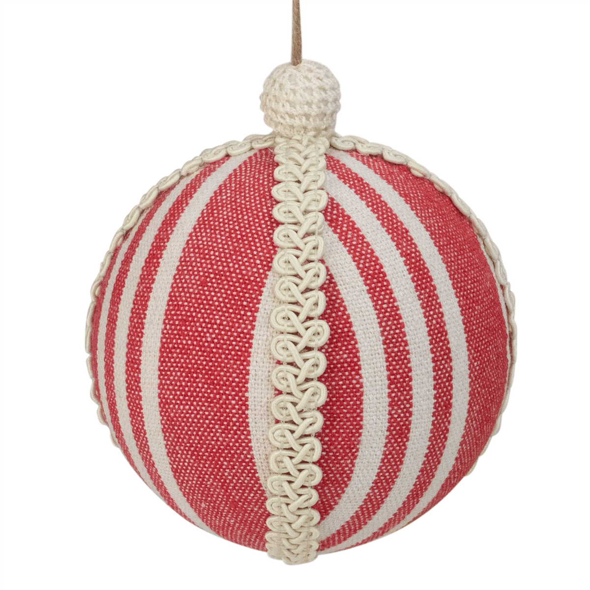 Click here for Northlight 4.75in. Red & White Striped Ball Christ... prices