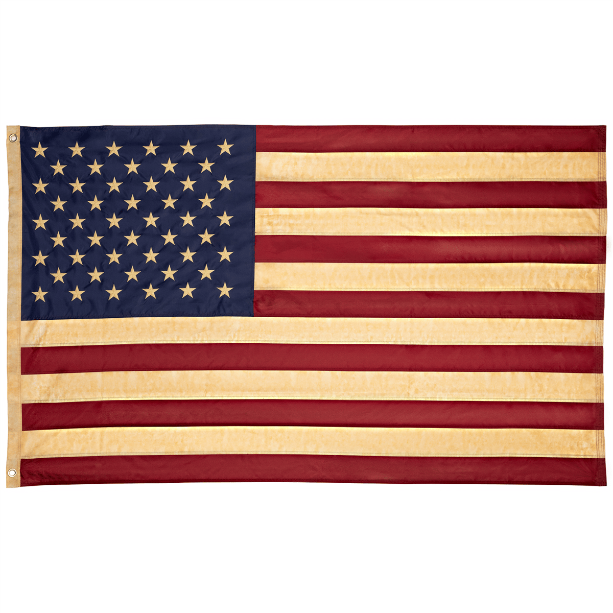 Click here for Northlight Patriotic Tea-Stained Embroidered Outdo... prices