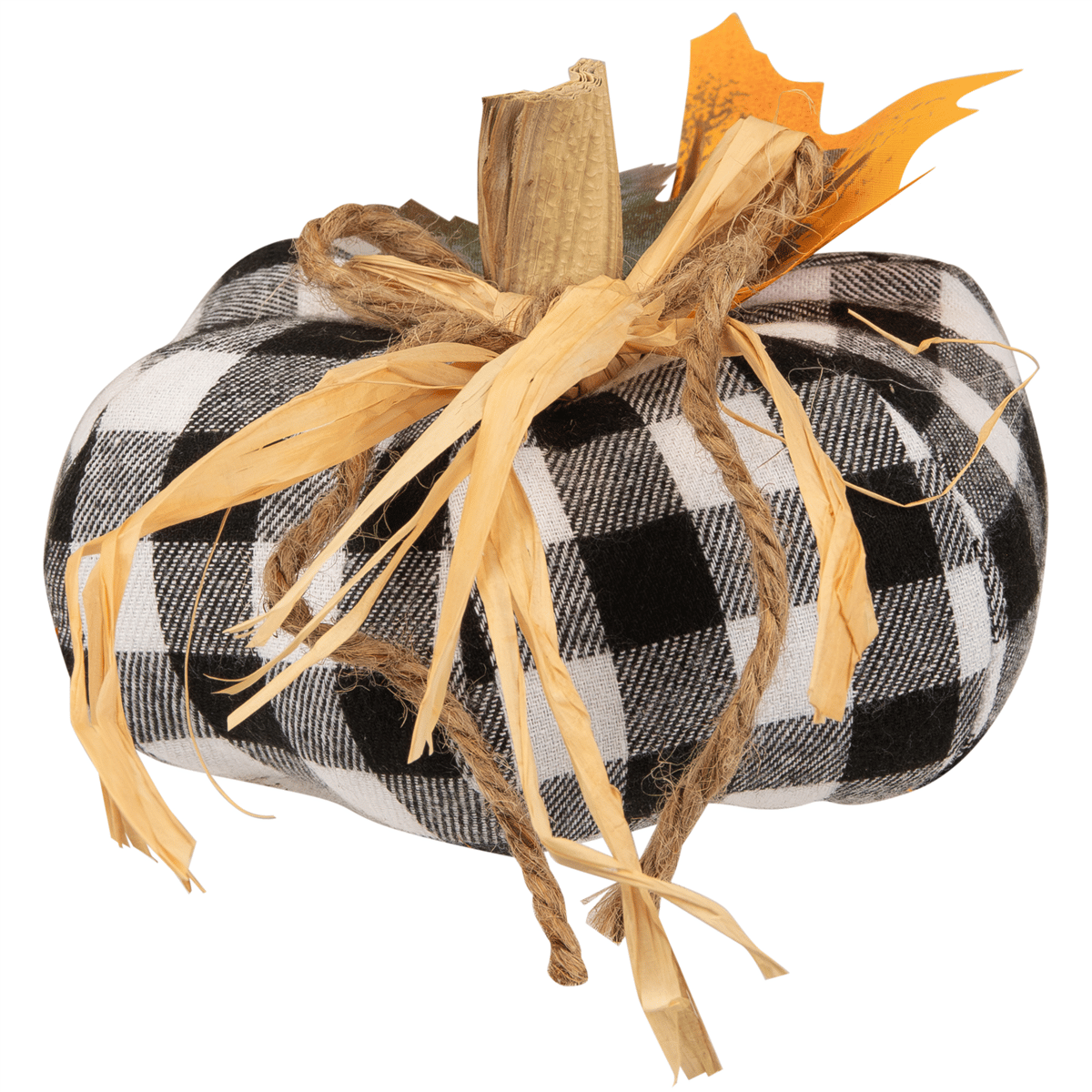 Click here for Northlight 5in. Buffalo Plaid Fall Harvest Pumpkin... prices