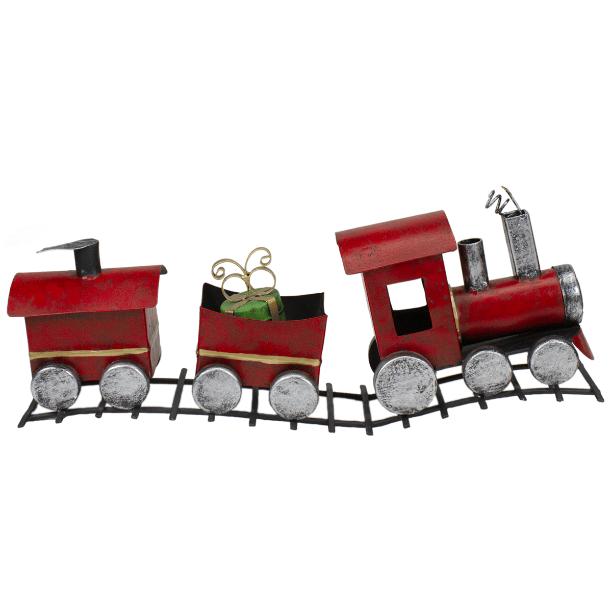 Click here for Northlight Red & Silver Triple Car Train Christmas... prices