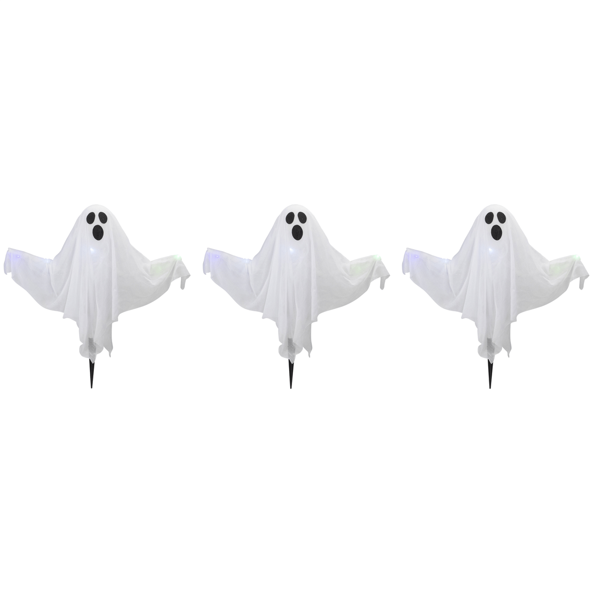 Click here for Northlight LED Ghost Halloween Lawn Stakes - Set o... prices