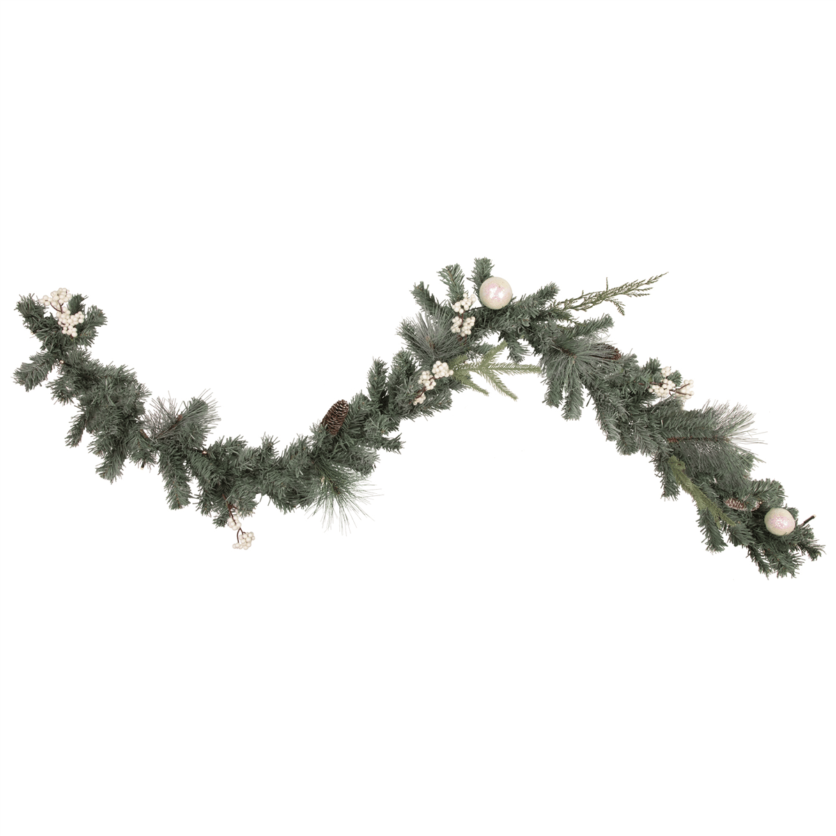 Click here for Northlight 6ft. LED Mixed Pine and Berries Christm... prices