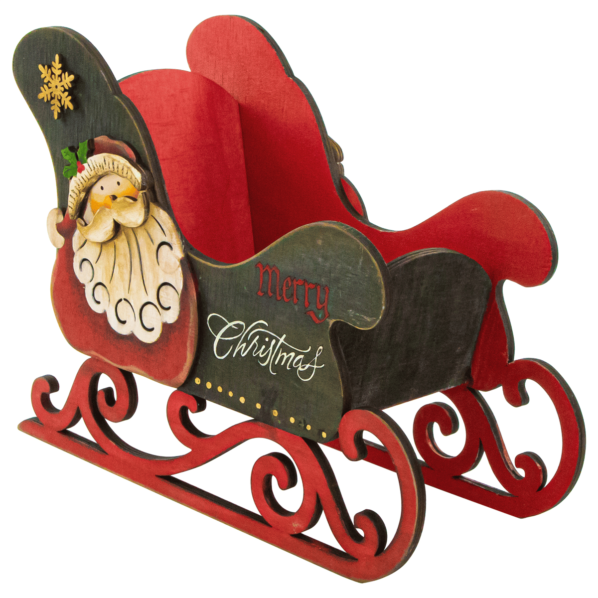 Click here for Northlight Santa Claus Merry Christmas Sleigh Deco... prices