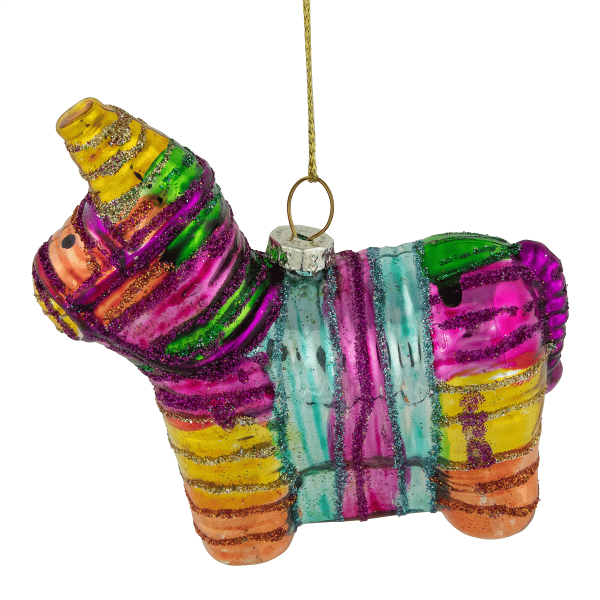 Click here for Northlight Pinata Donkey Bohemian Style Glass Chri... prices