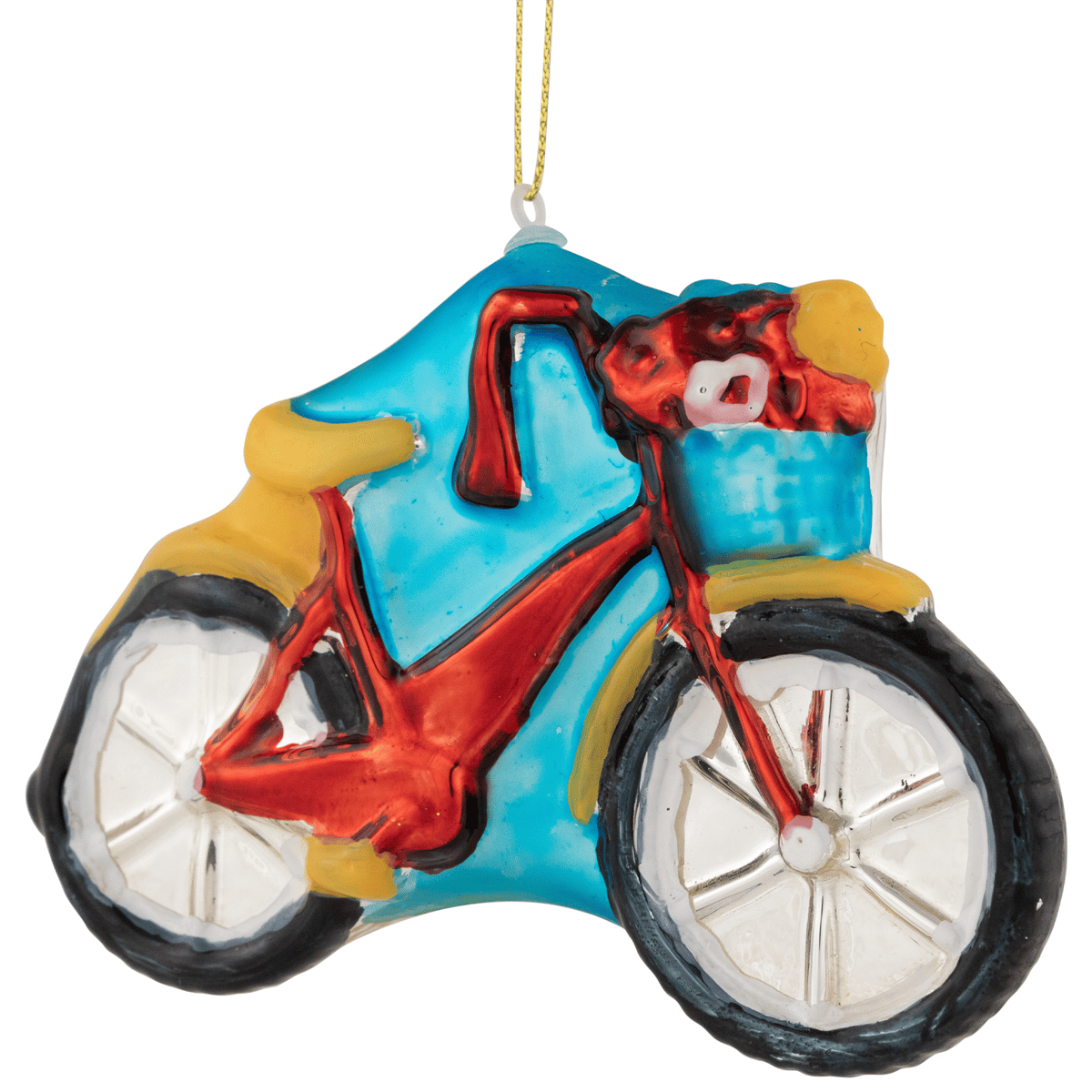 Click here for Northlight 5in. Red Bicycle Glass Christmas Hangin... prices